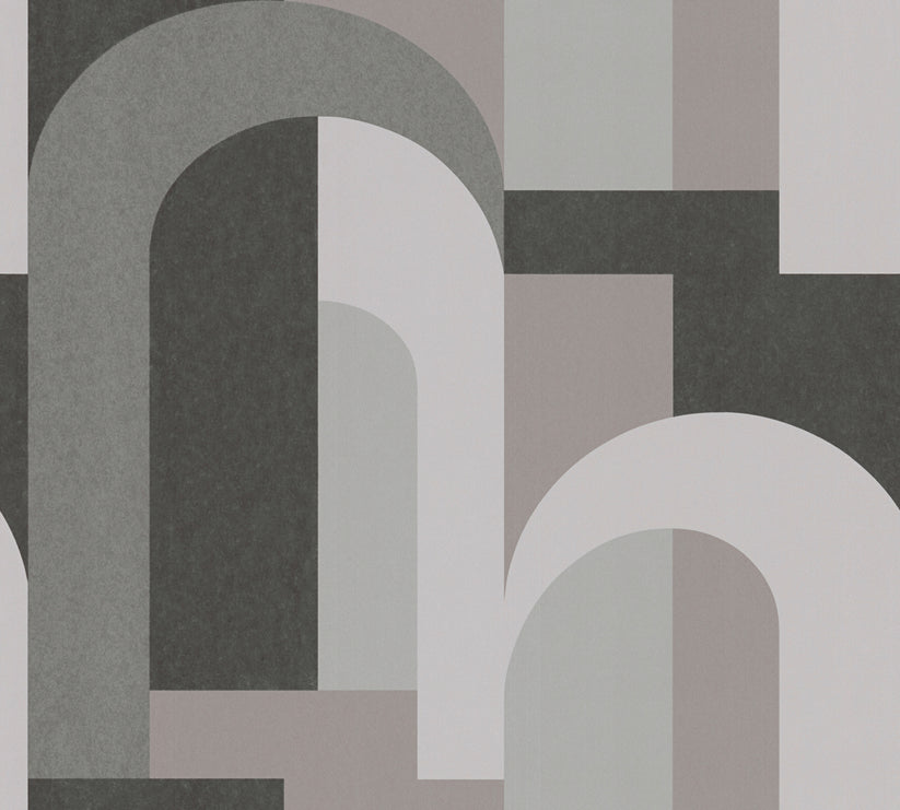 Arcade Grey-black | Best Wallpapers and Wall Murals – Crystal Wallpapers